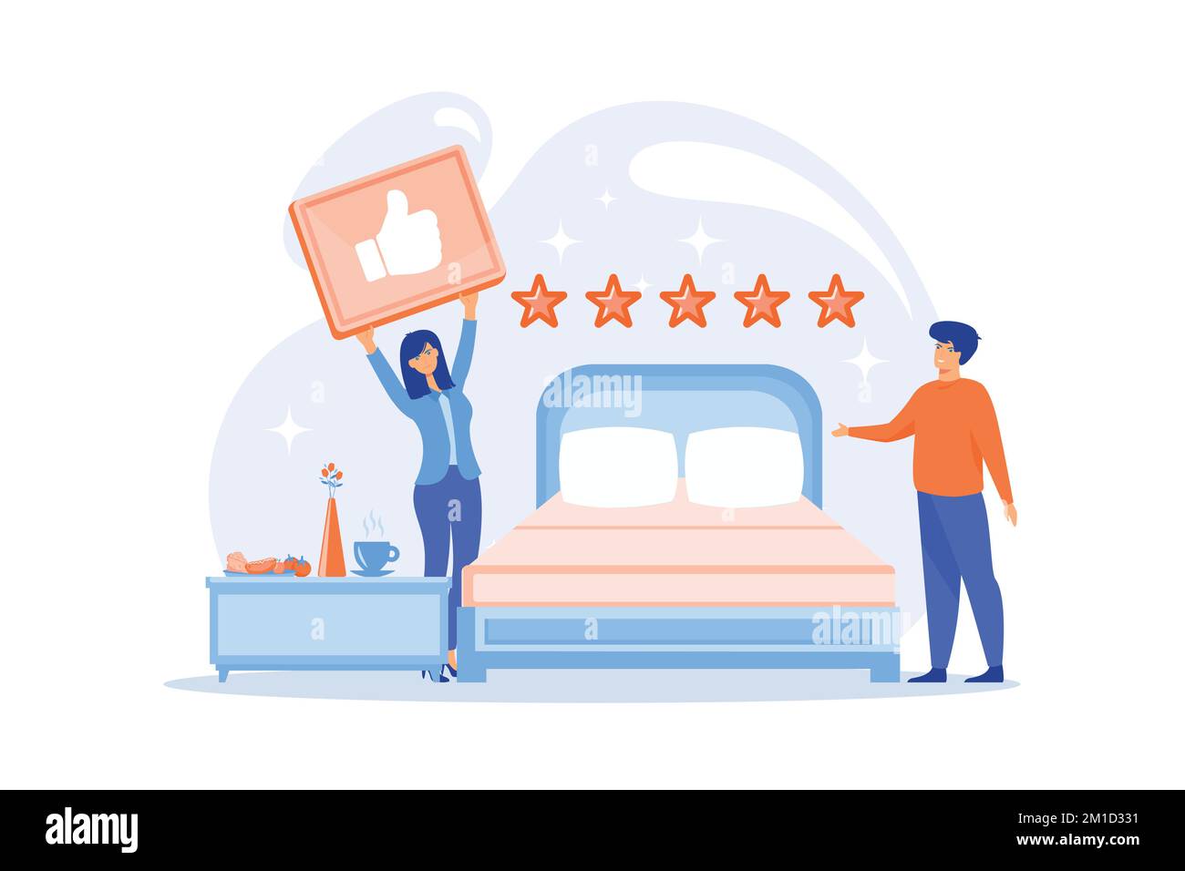 Breakfast scene woman Stock Vector Images - Alamy