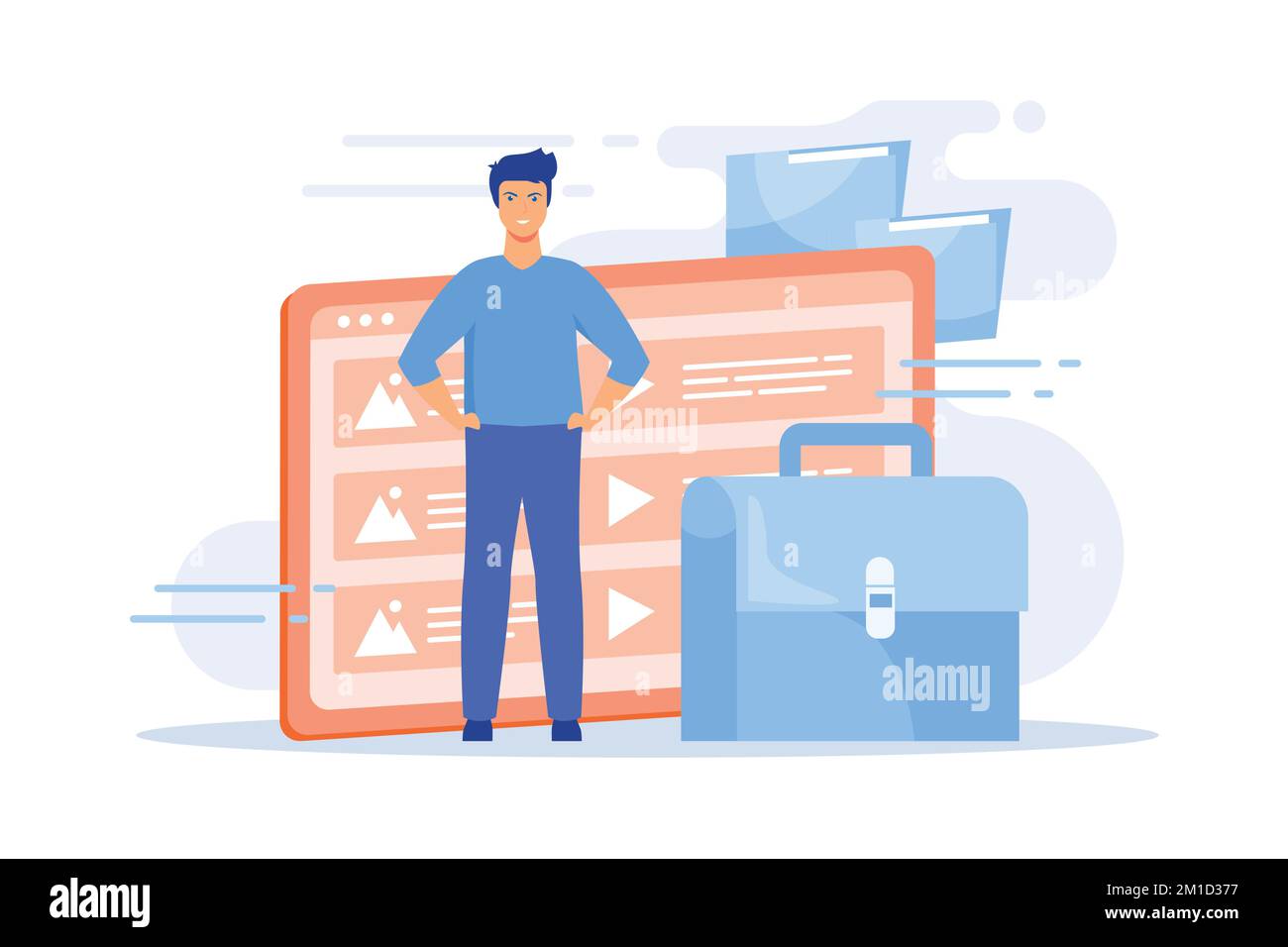 Portfolio management. Previous projects samples, works catalog, skills ...