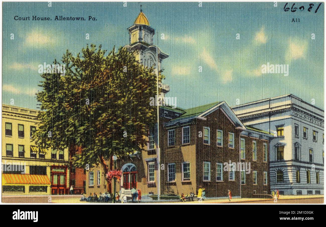 Court house, Allenstown, Pa. , Courthouses, Tichnor Brothers Collection ...