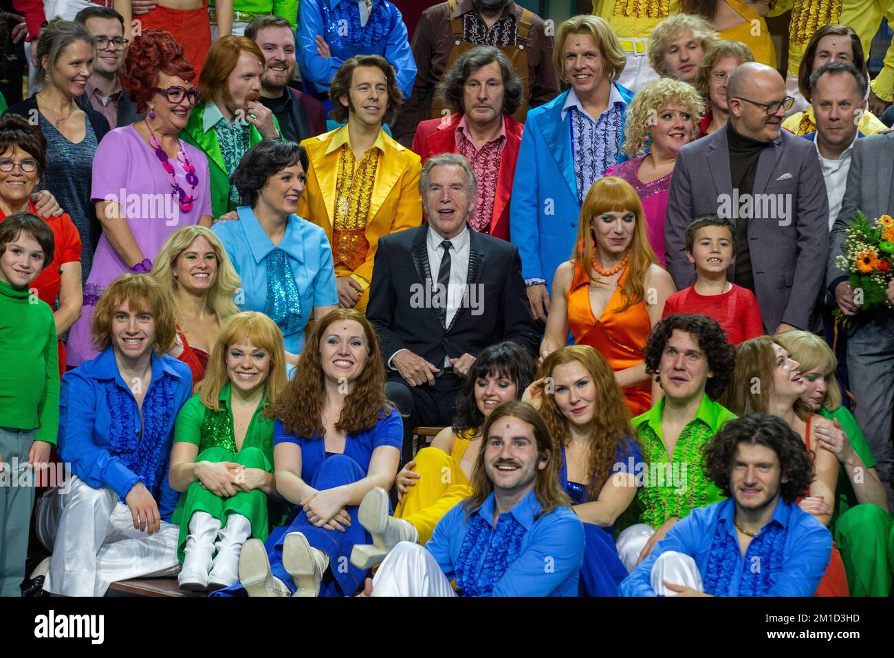 singer Will Tura aka Arthur Blanckaert (C) pictured during the premiere ...