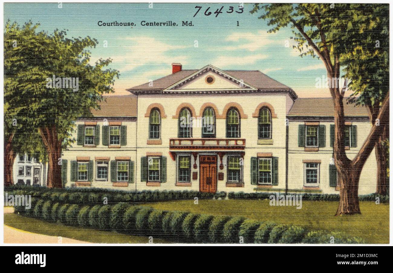 Courthouse, Centerville, Md. , Courthouses, Tichnor Brothers Collection ...