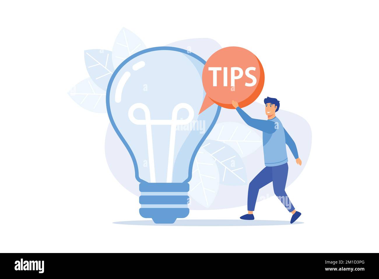 Tips and creative ideas. Business innovation isolated flat design ...