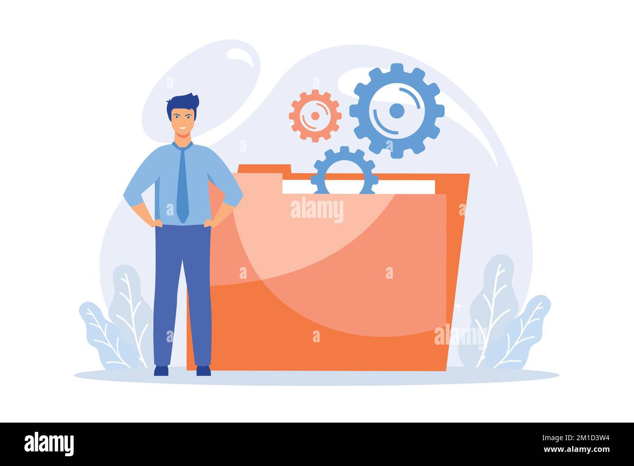 Information storage, files folder. Archive, optimization, organization ...