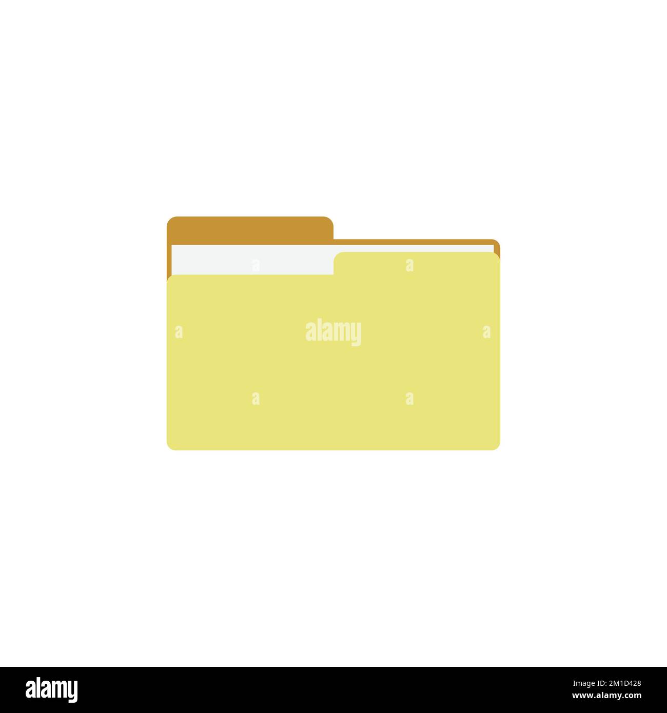 Yellow folder icon empty hi-res stock photography and images - Alamy