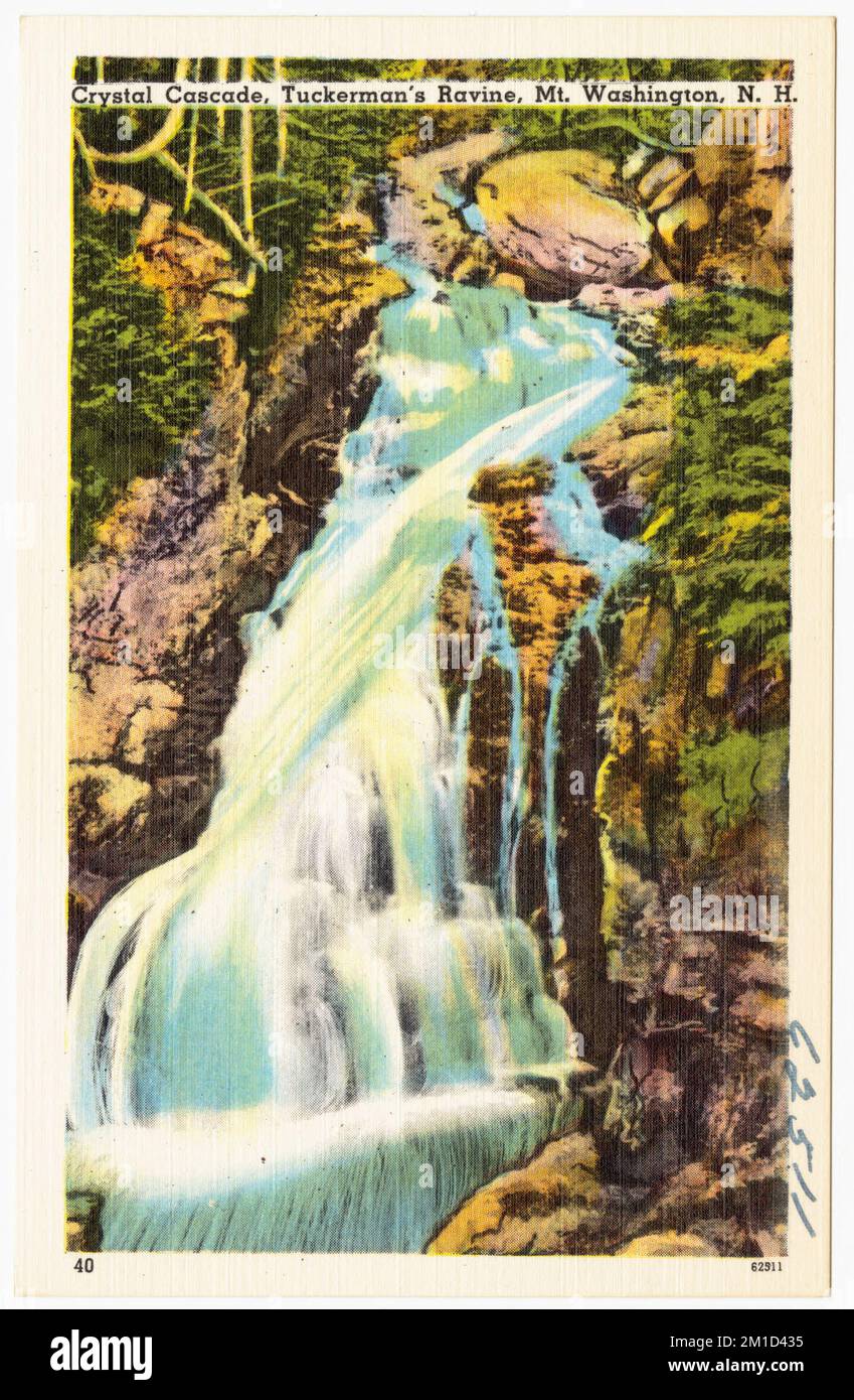 Crystal Cascades, Tuckerman's Ravine, Mt. Washington, N.H. , Waterfalls ...