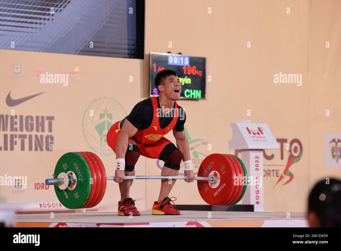 Bogota, Colombia. 11th Dec, 2022. Li Dayin of China competes during the ...