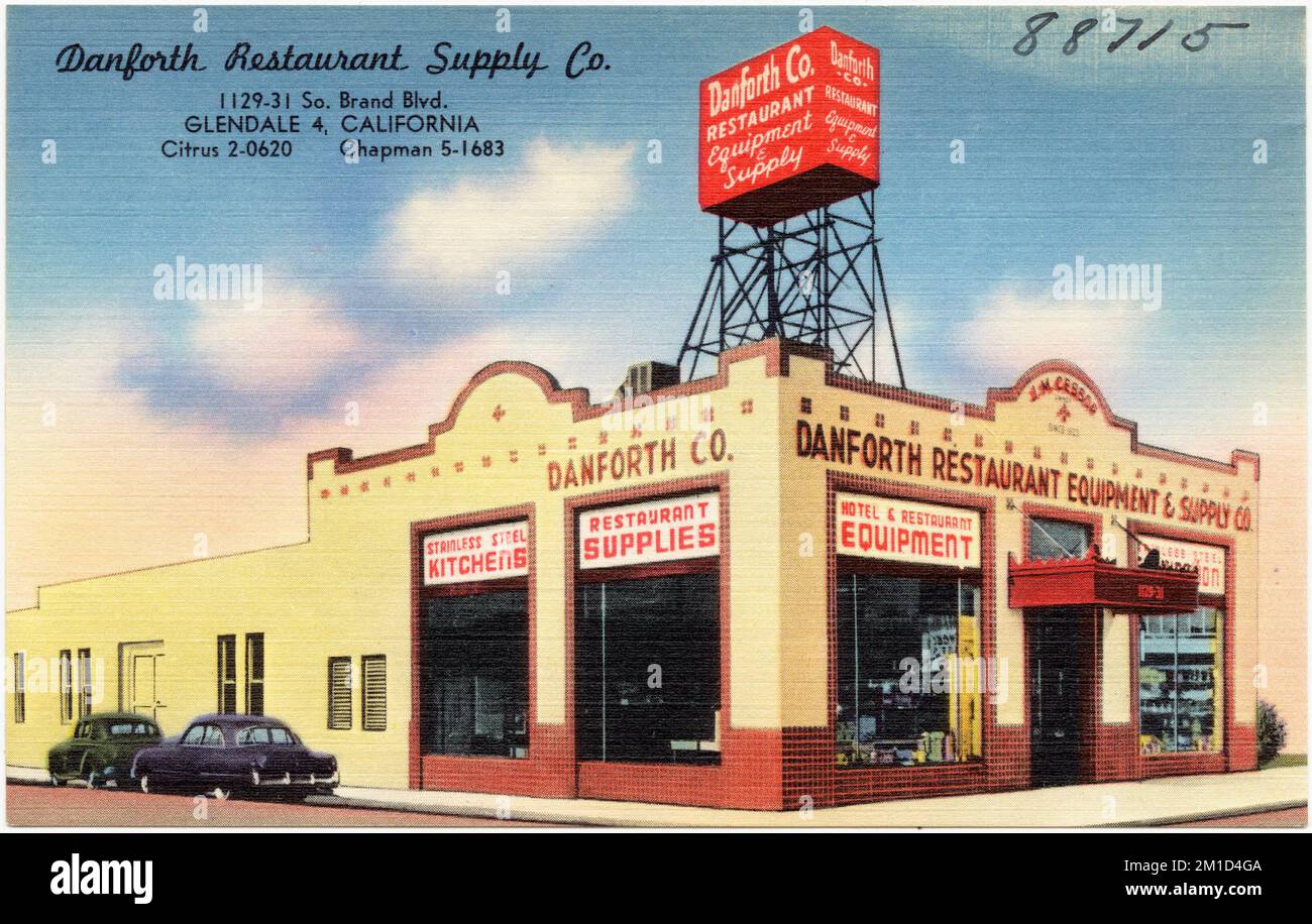 Danforth Restaurant Supply Co., 1129-31 So. Brand Blvd., Glendale 4 ...