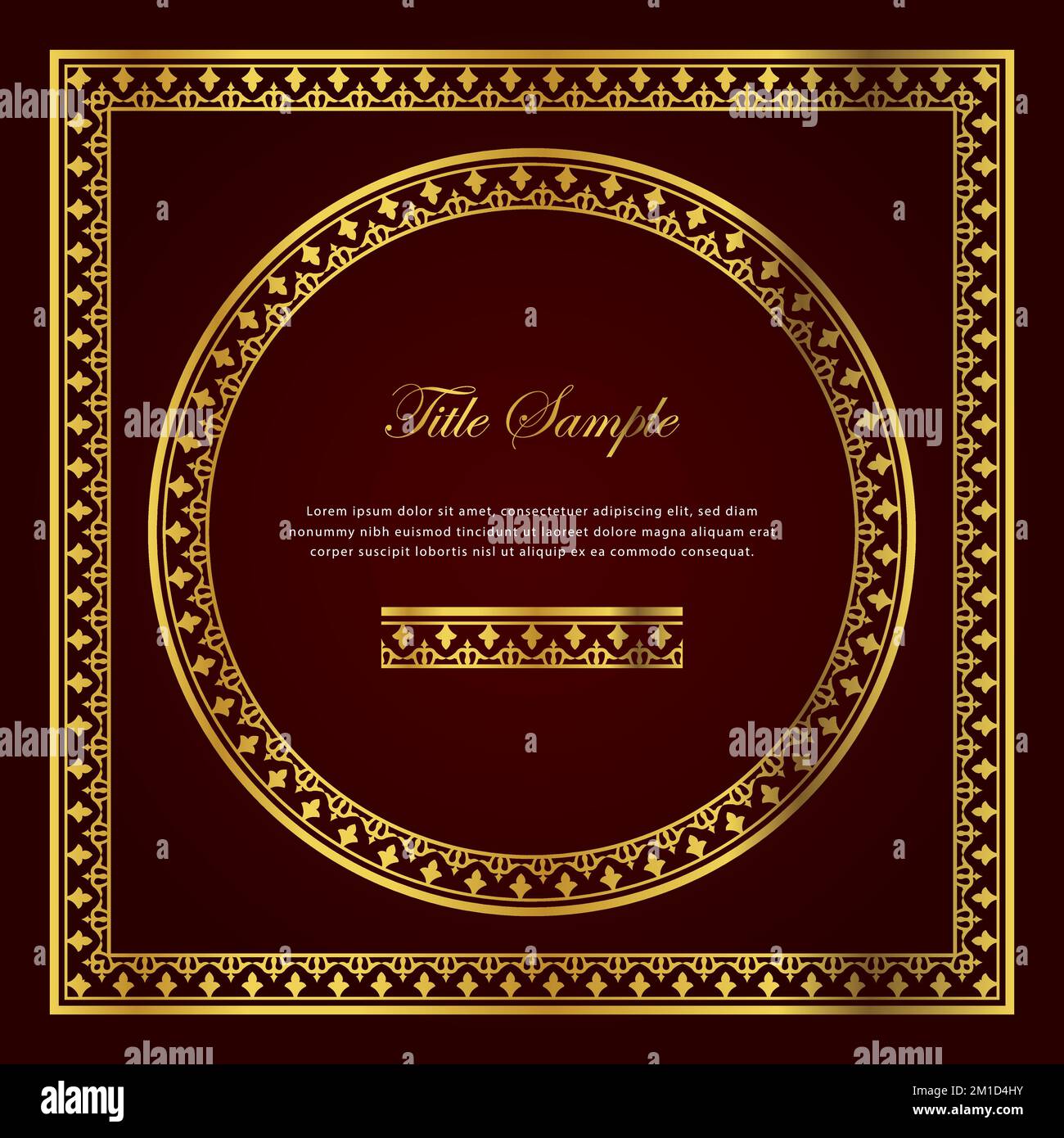 Luxury golden square and round frame set Stock Vector Image & Art - Alamy