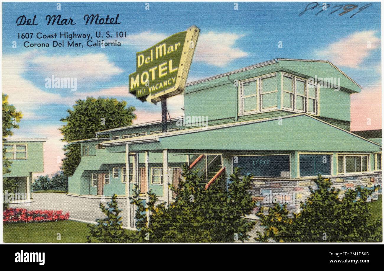 Del Mar Motel, 1607 Coast Highway, U. S. 101, Corona Del Mar ...