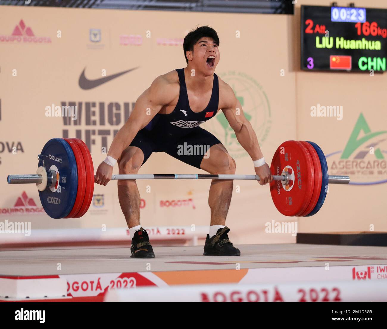Bogota, Colombia. 11th Dec, 2022. Liu Huanhua of China competes during ...