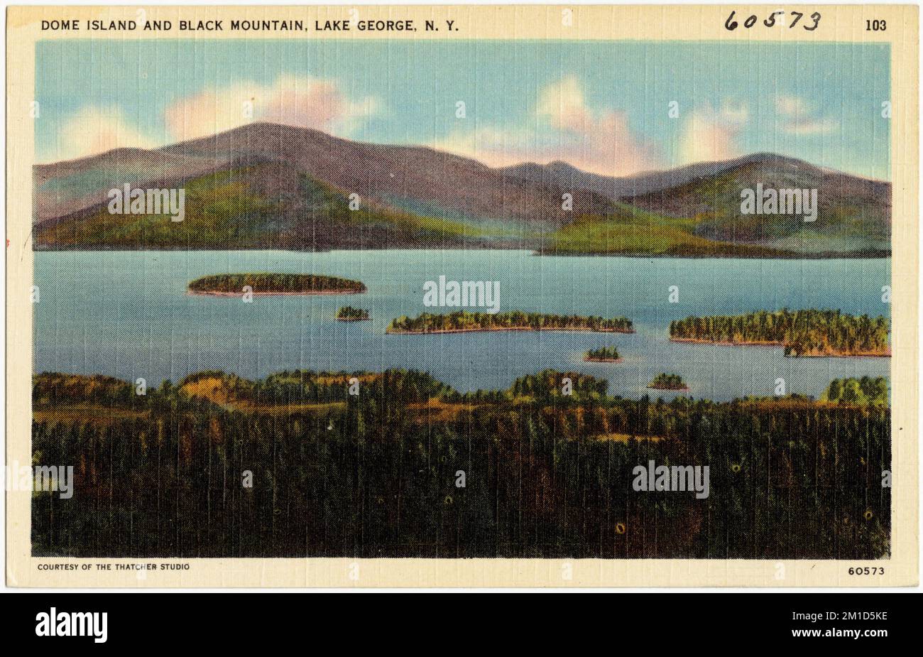 Dome Island and Black Mountain, Lake George, N. Y. , Mountains, Lakes ...