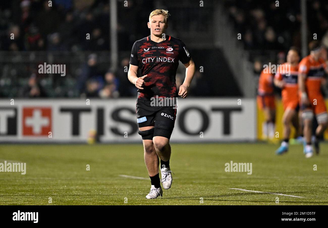 Barnet, United Kingdom. 11th Dec, 2022. EPCR Challenge Cup. Saracens V ...