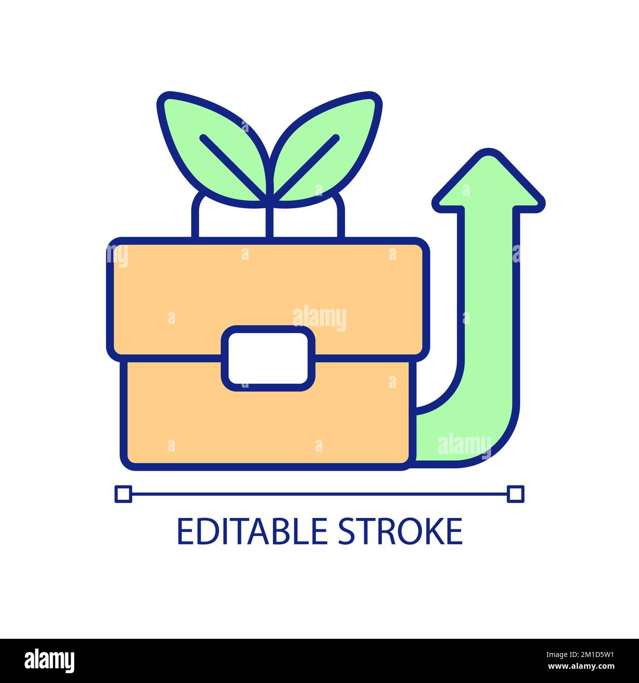 Green business benefit RGB color icon Stock Vector Image & Art - Alamy