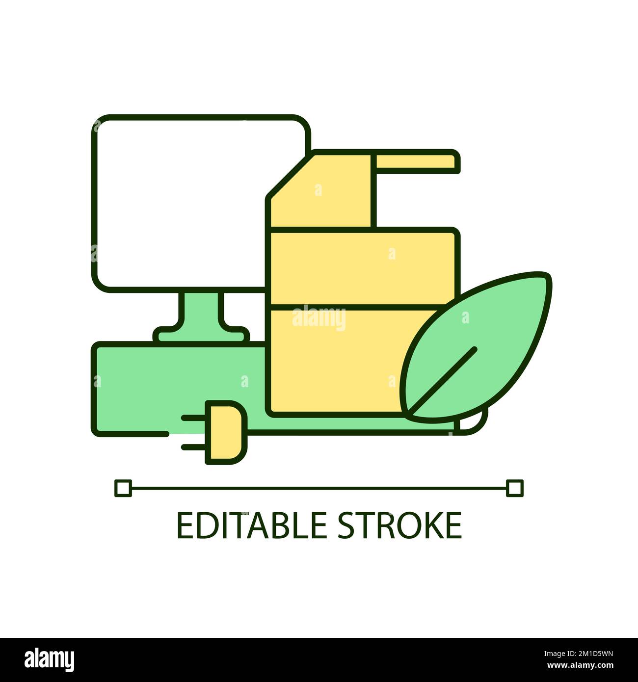 Save electricity RGB color icon Stock Vector Image & Art - Alamy