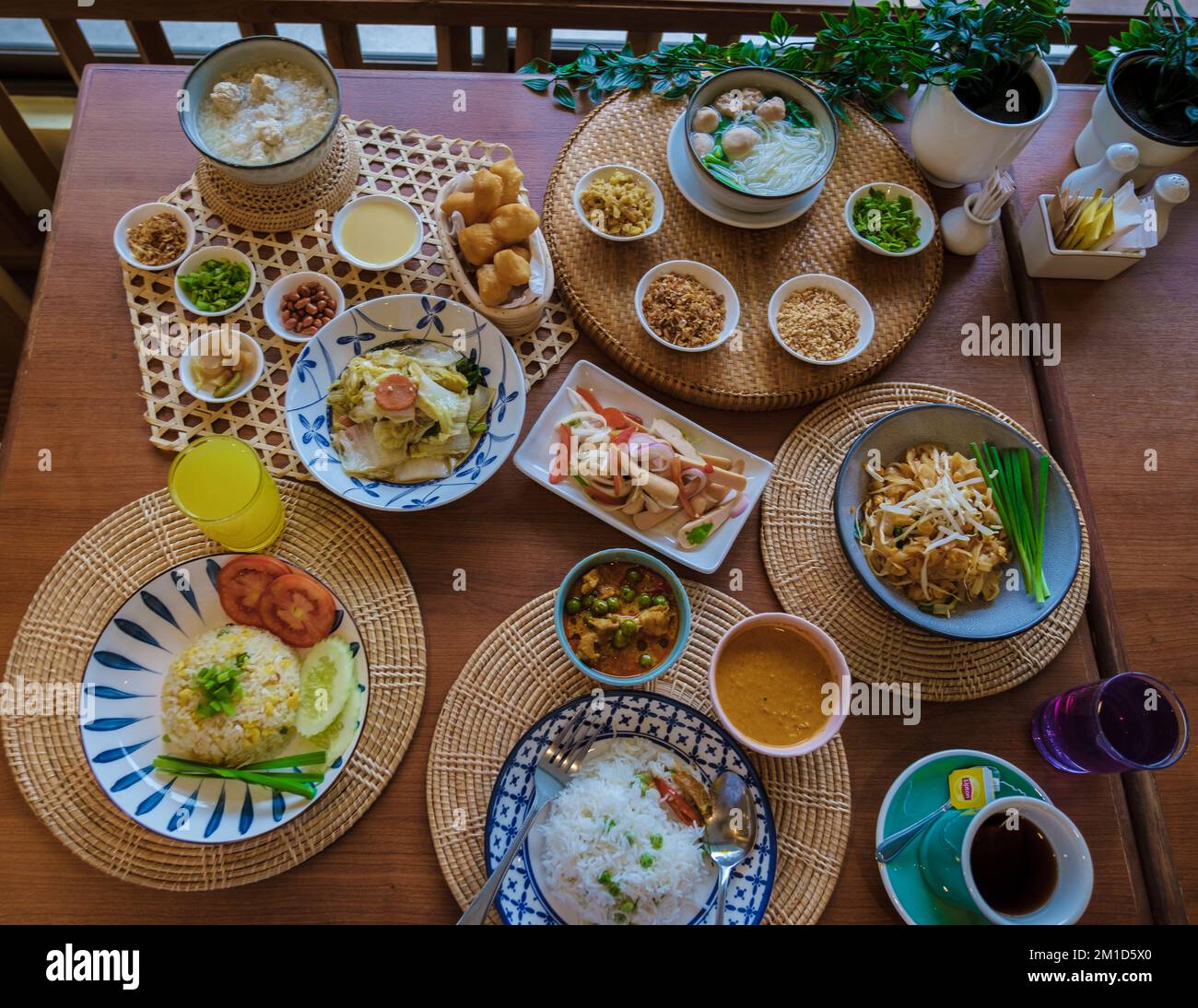 Luxury Asian breakfast in the hotel Stock Photo - Alamy