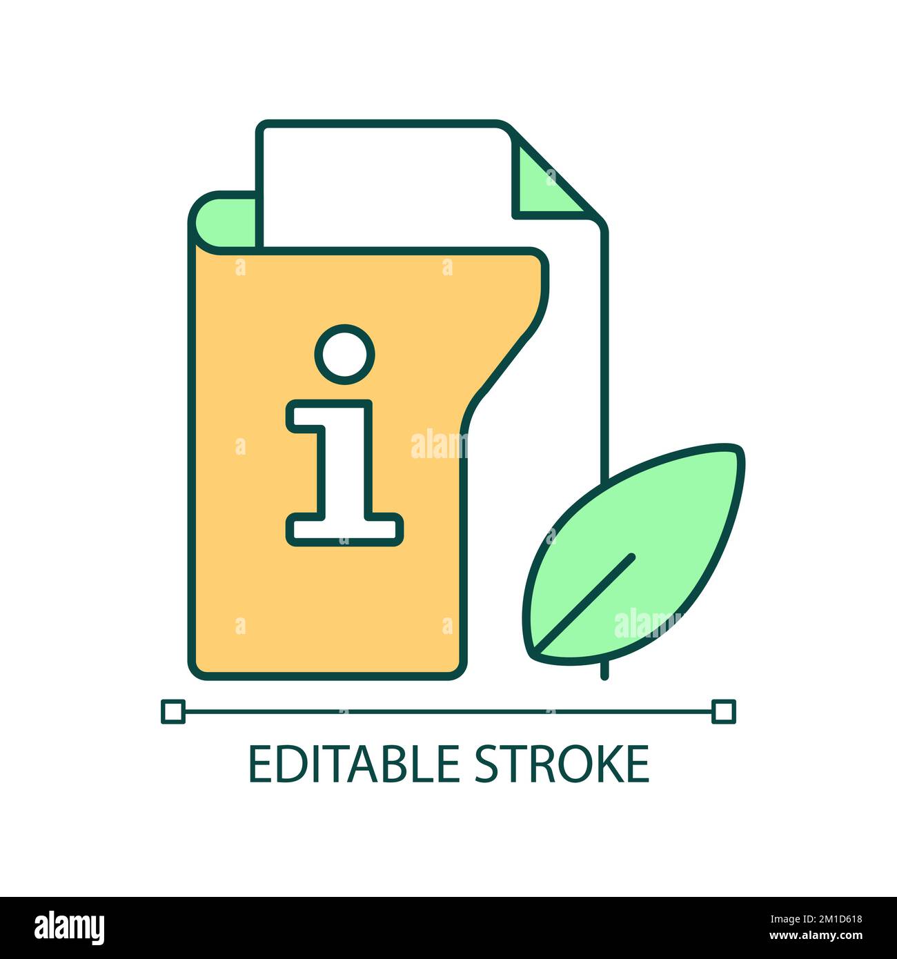 Ecological information RGB color icon Stock Vector Image & Art - Alamy