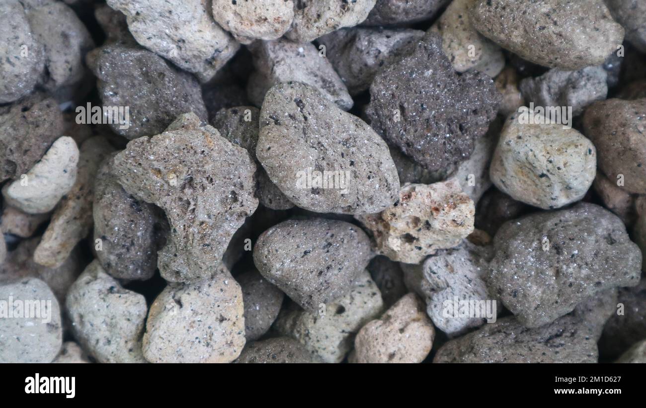 Detailed surface texture of piles of pumice as background Stock Photo ...