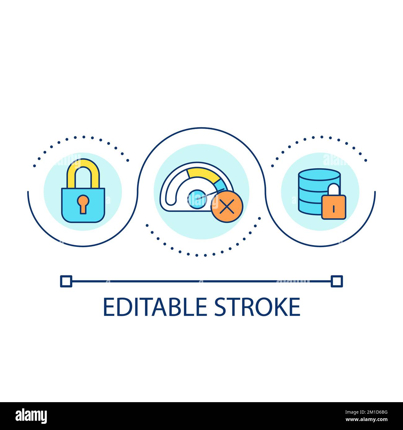 Database Management Loop Concept Icon Stock Vector Image And Art Alamy