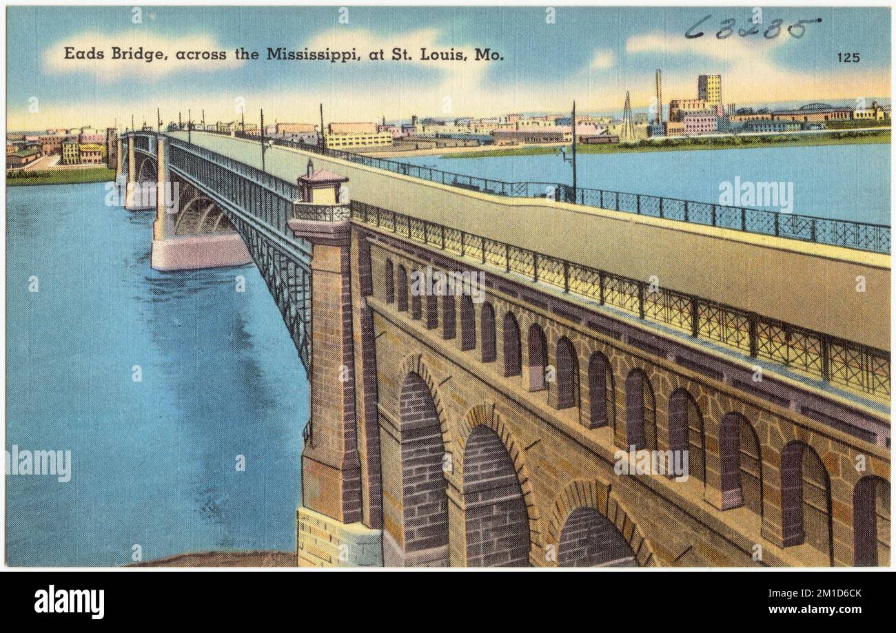 Eads Bridge, across the Mississippi, at St. Louis, Mo. , Bridges ...