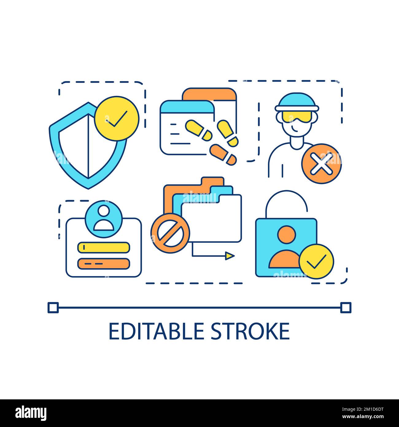 Prevent hacking concept icon Stock Vector Image & Art - Alamy