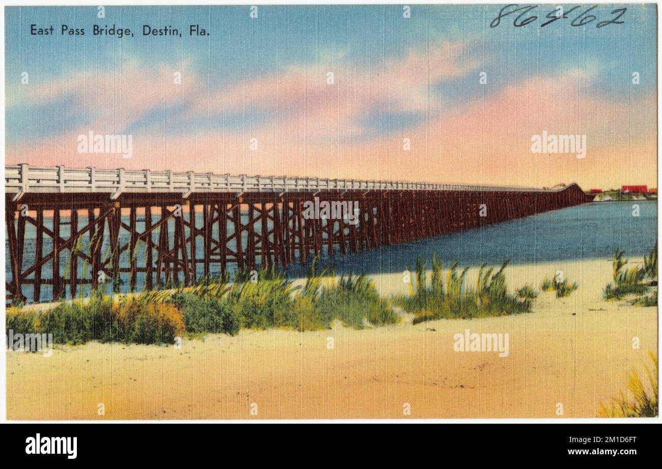 East Pass Bridge, Destin, Florida , Bridges, Tichnor Brothers ...