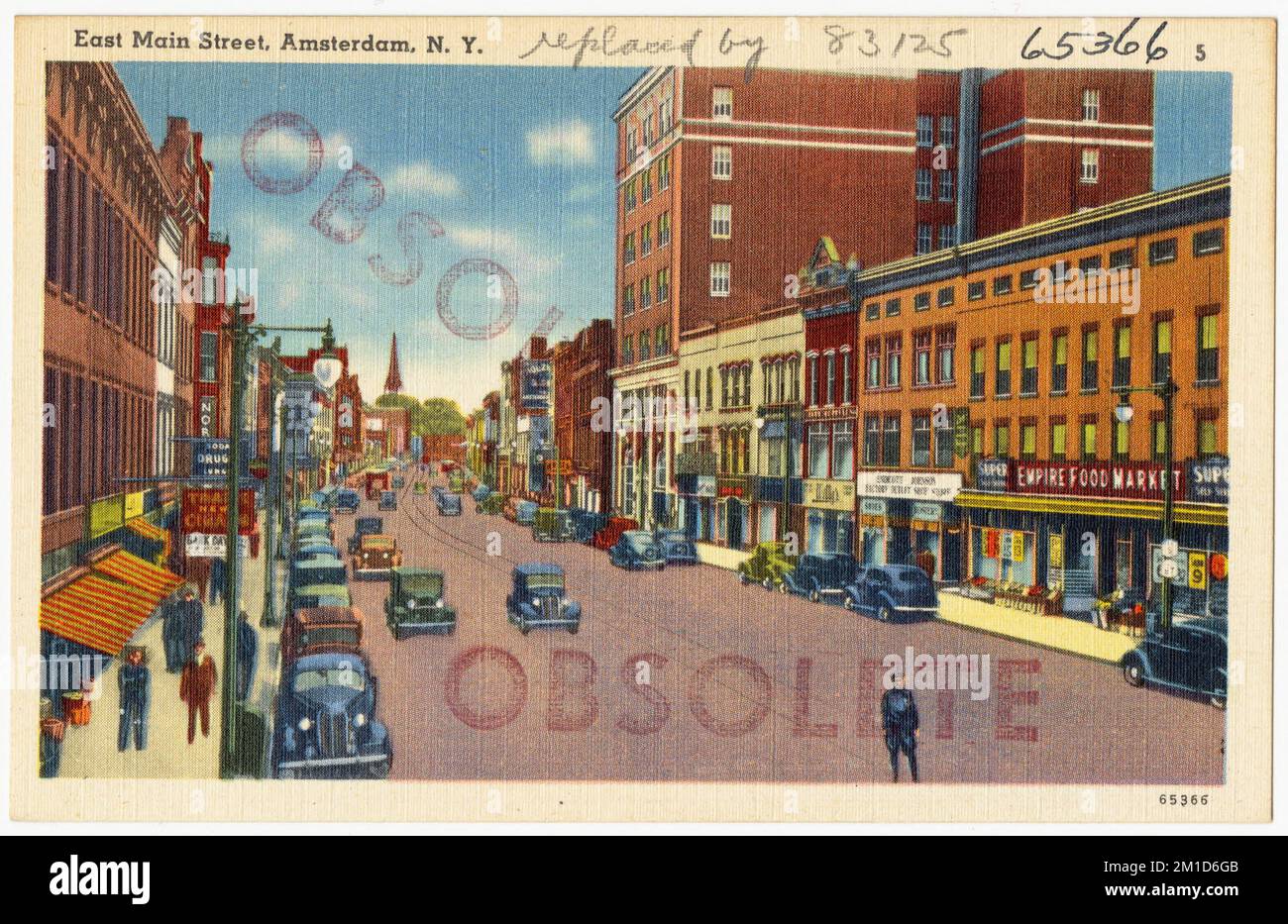 East Main Street, Amsterdam, N. Y. , Cities & towns, Tichnor Brothers ...