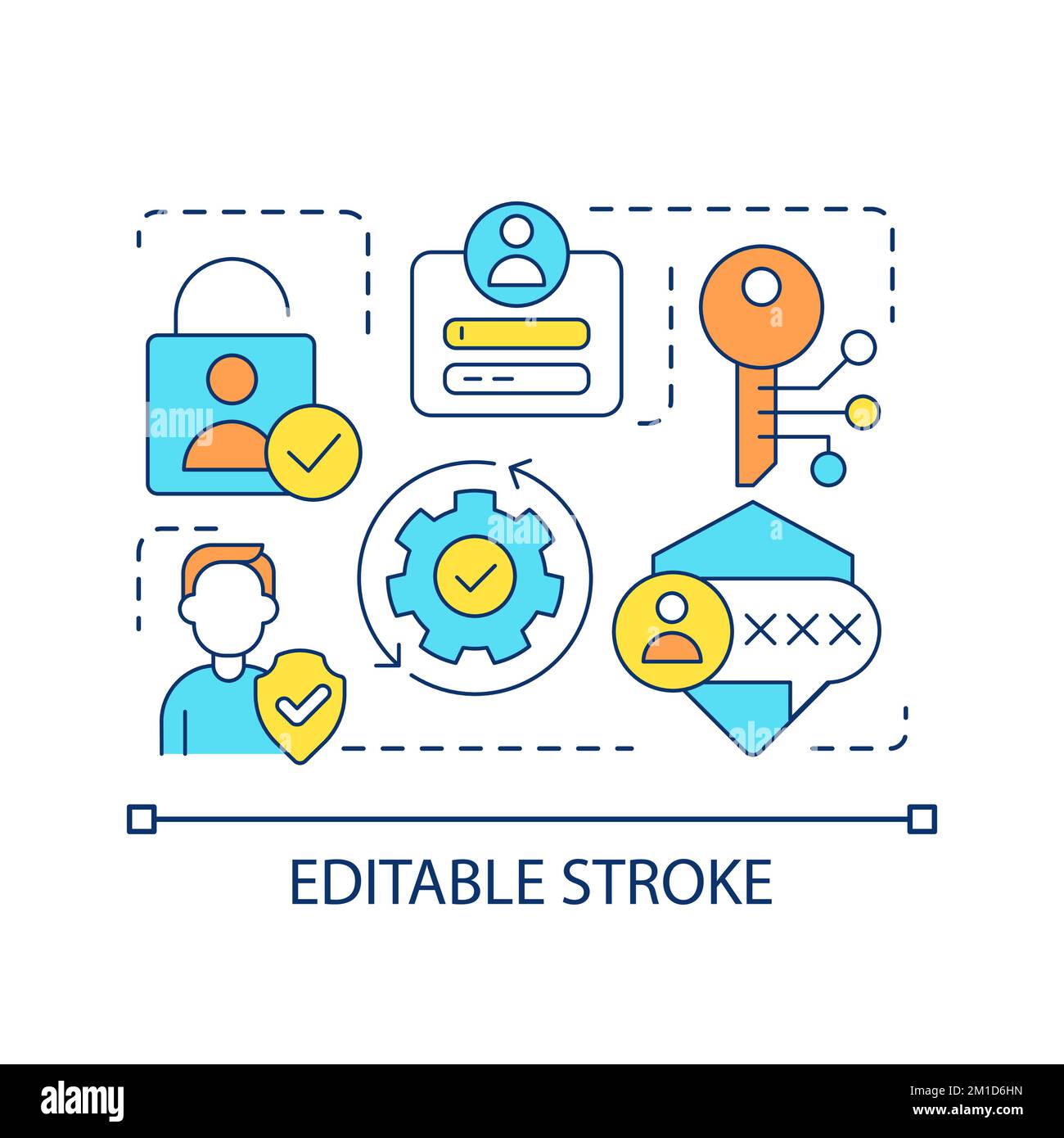 Client authentication Stock Vector Images - Alamy