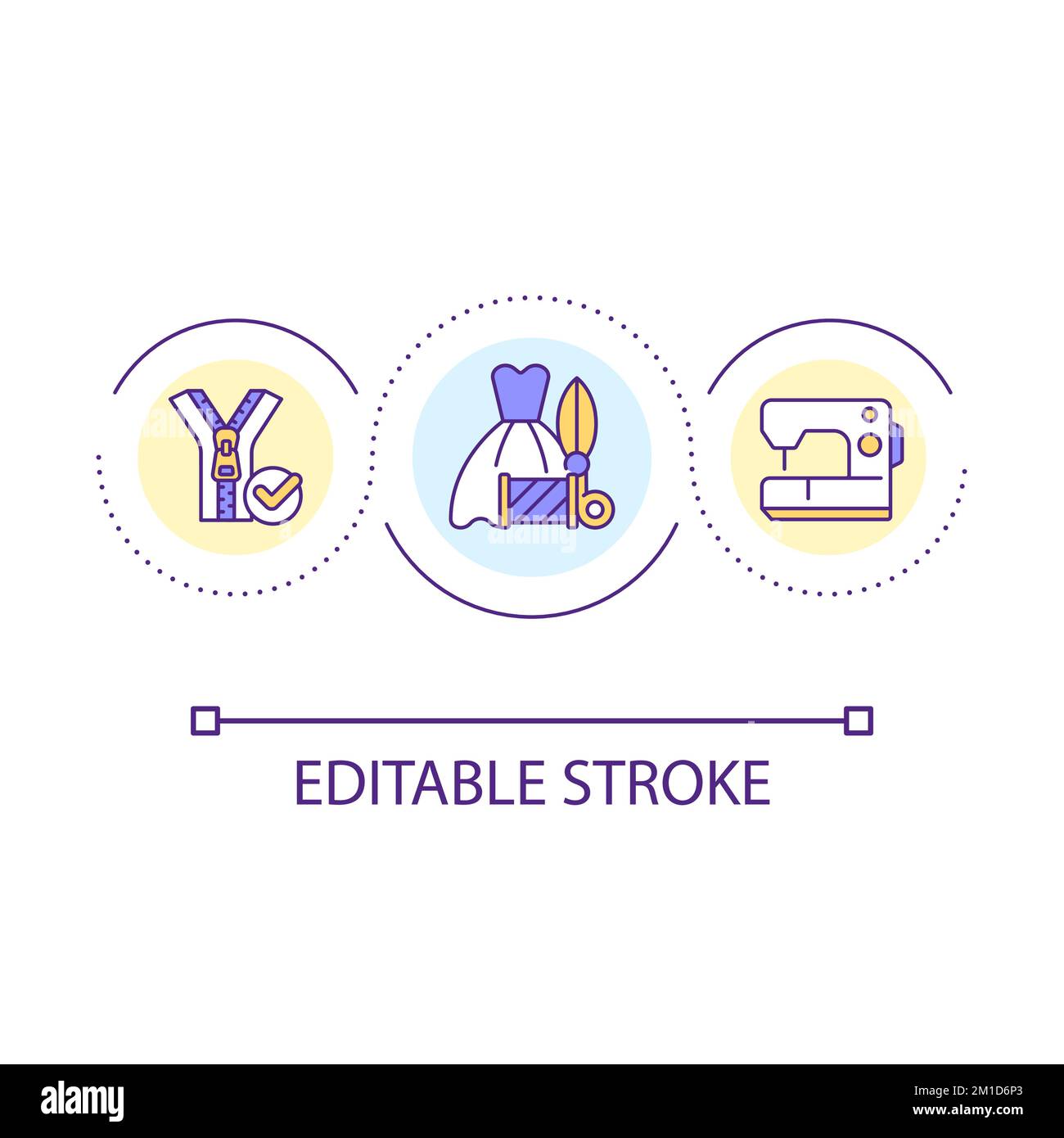 Self tailoring Stock Vector Images - Alamy