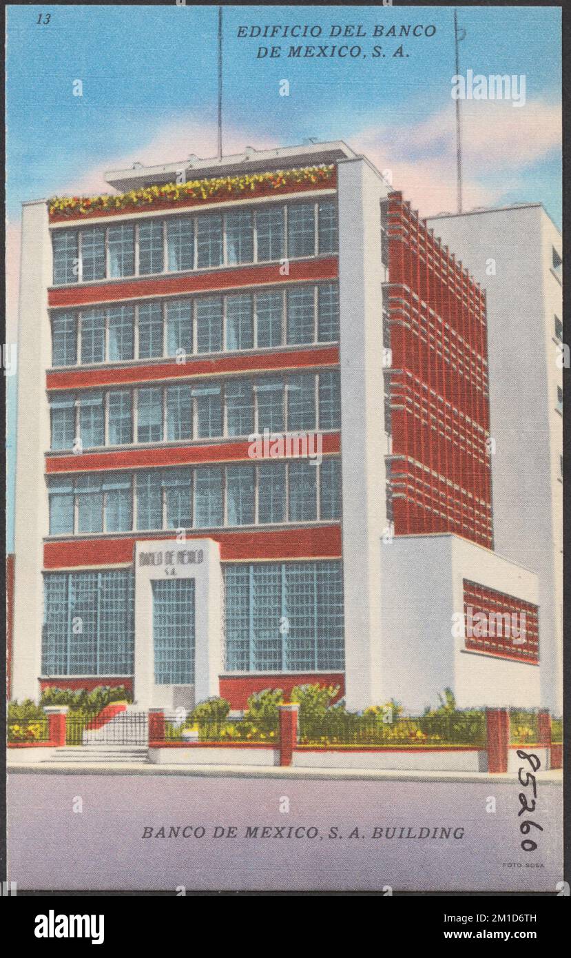 Edificio del Banco de Mexico, S. A. - Banco de Mexico, S. A. building ...