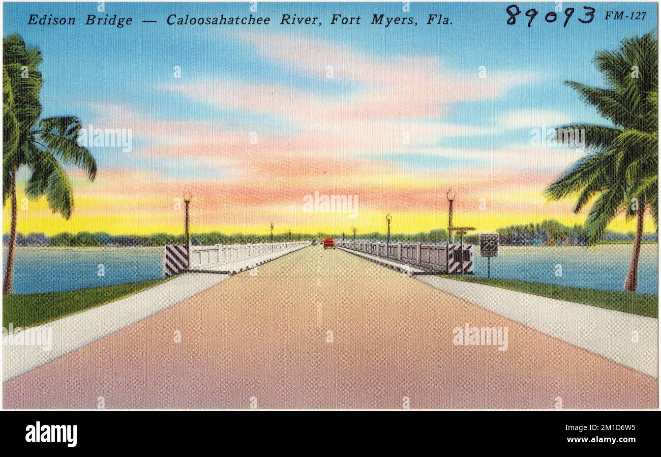 Edison Bridge- Caloosahatchee River, Fort Myers, Fla. , Bridges ...