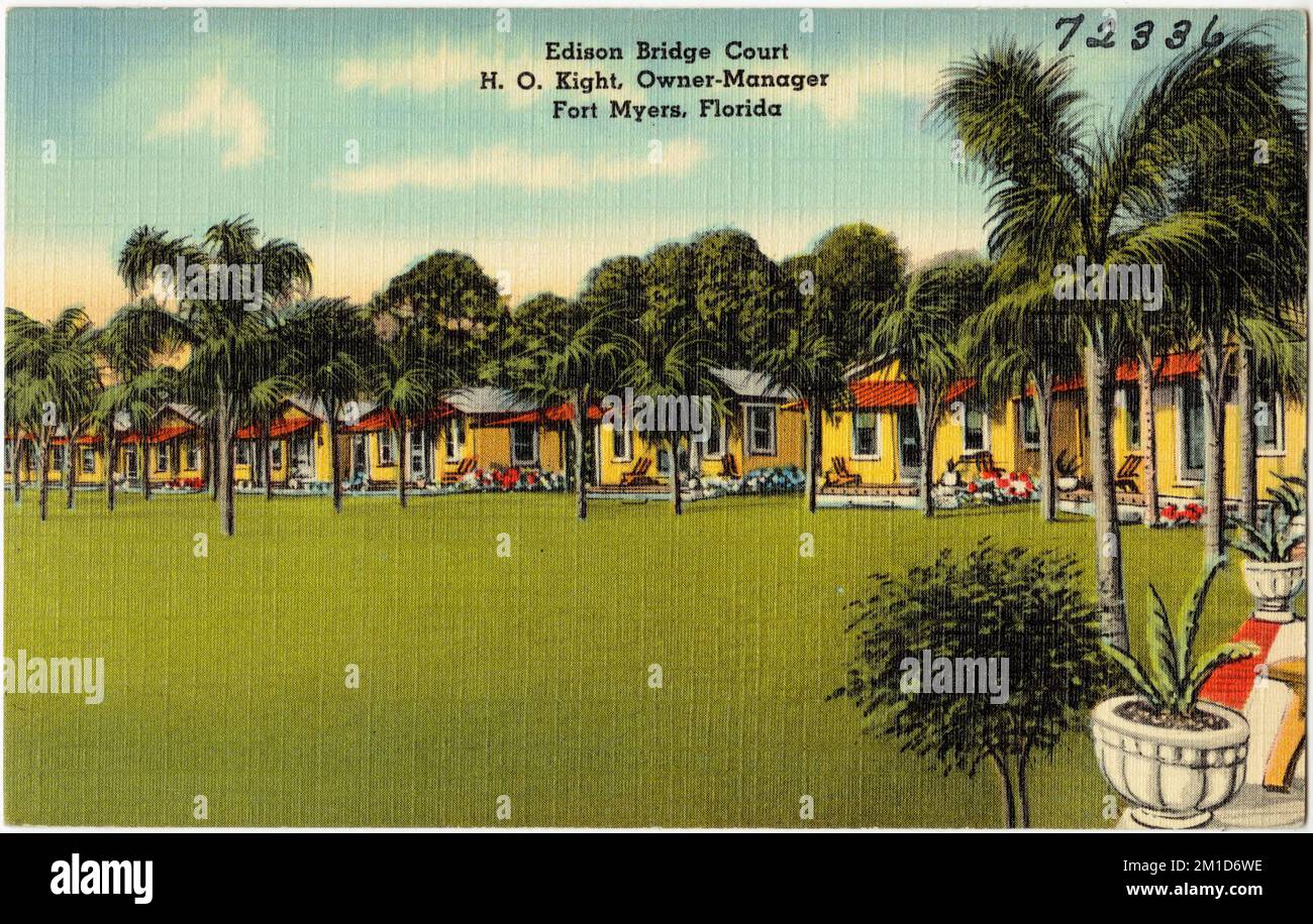 Edison Bridge Court H. O. Kight, owner-manager, Fort Myers, Florida ...