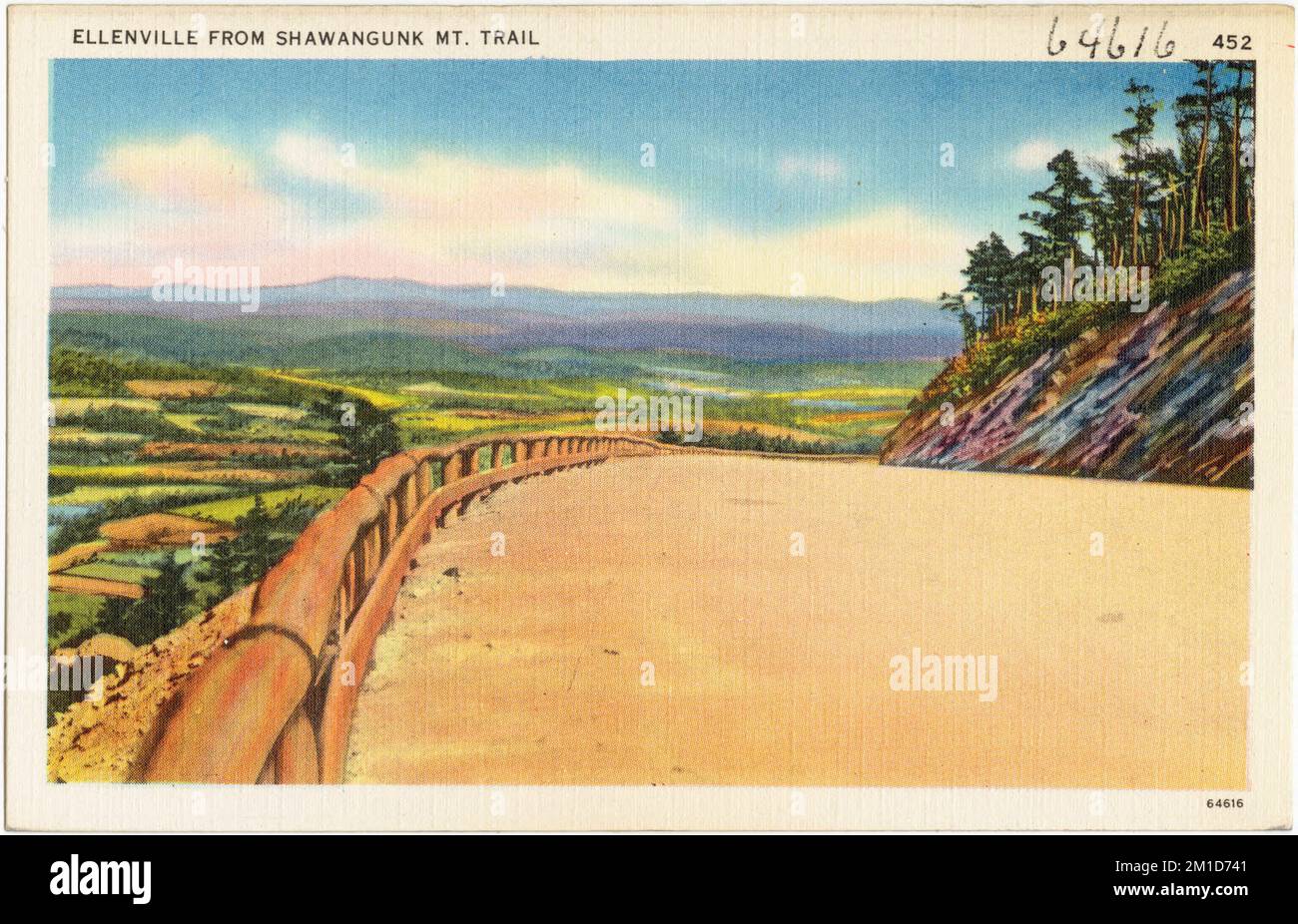 Ellenville from Shawangunk Mt. Trail , Mountains, Roads, Tichnor ...