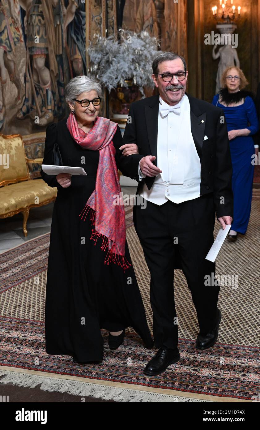 Nobel laureate in Physics Alain Aspect with his wife Annie Aspect ...