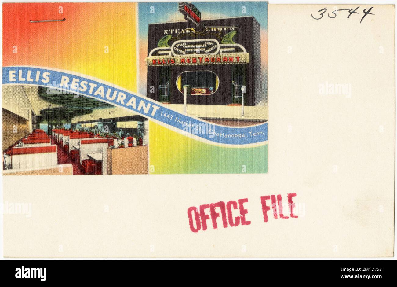 Ellis Restaurant, 1443 Market St., Chattanooga, Tenn. , Restaurants ...