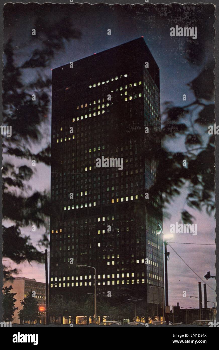Erieview Tower at night, Cleveland, Ohio , Skyscrapers, Tichnor ...