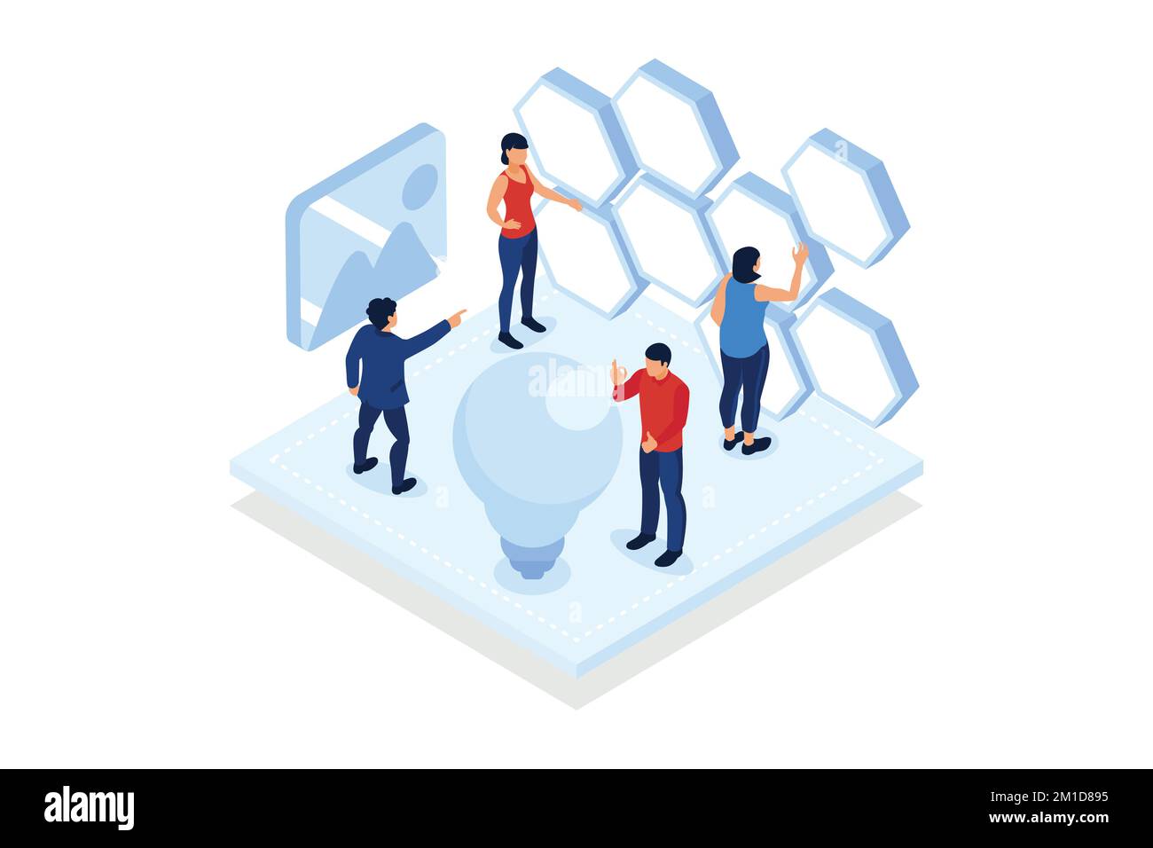 Tiny business people. RACI matrix, responsibility assignment matrix ...