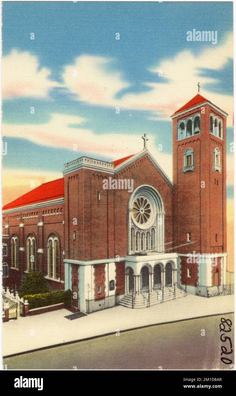 Exterior of Church of St. Dominic, 1739 Unionport Road, Bronx 60, N. Y ...
