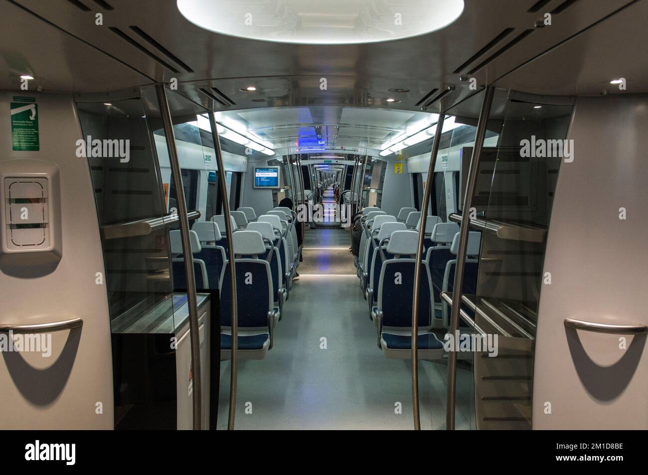 Inside the new New Delhi Metro Stock Photo - Alamy