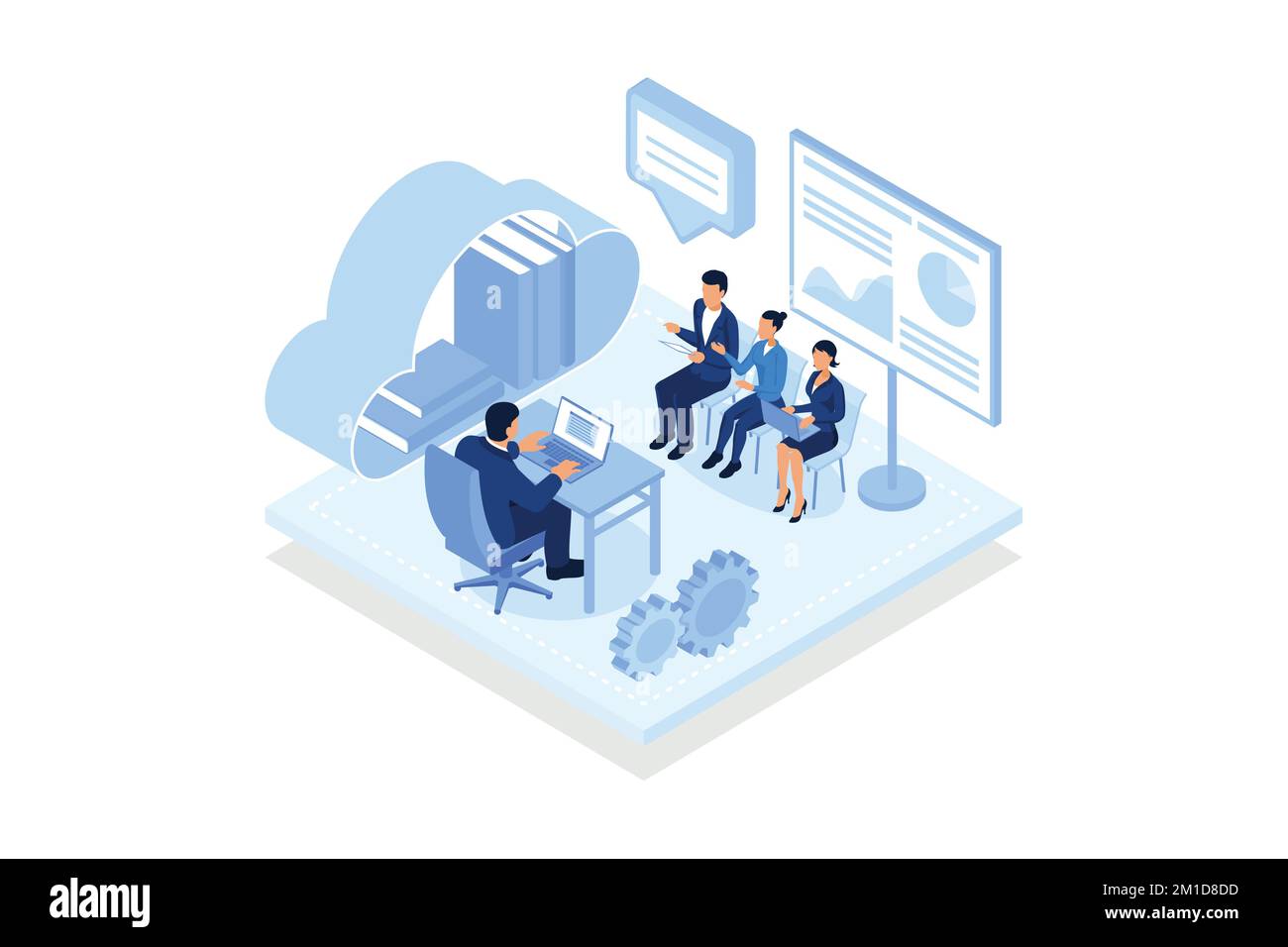 Interviewing candidate. Candidate has a job interview with professional ...