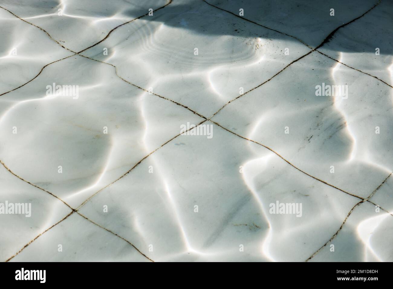 Abstract beautiful ripple wave and clear water surface in swimming pool ...