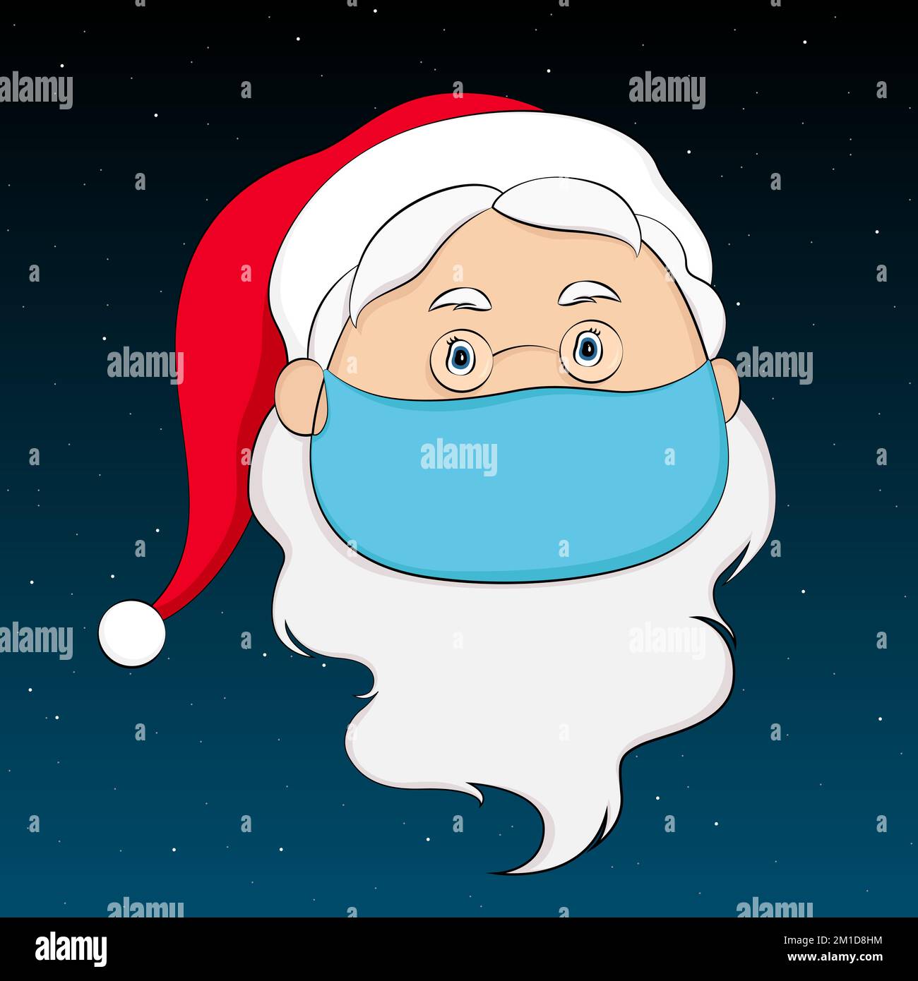 Coronavirus christmas concept new Stock Vector Images - Alamy