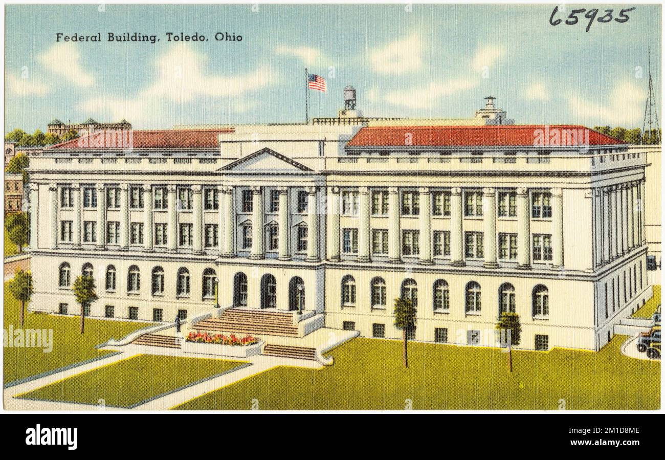 Federal building, Toledo, Ohio , Government facilities, Tichnor ...