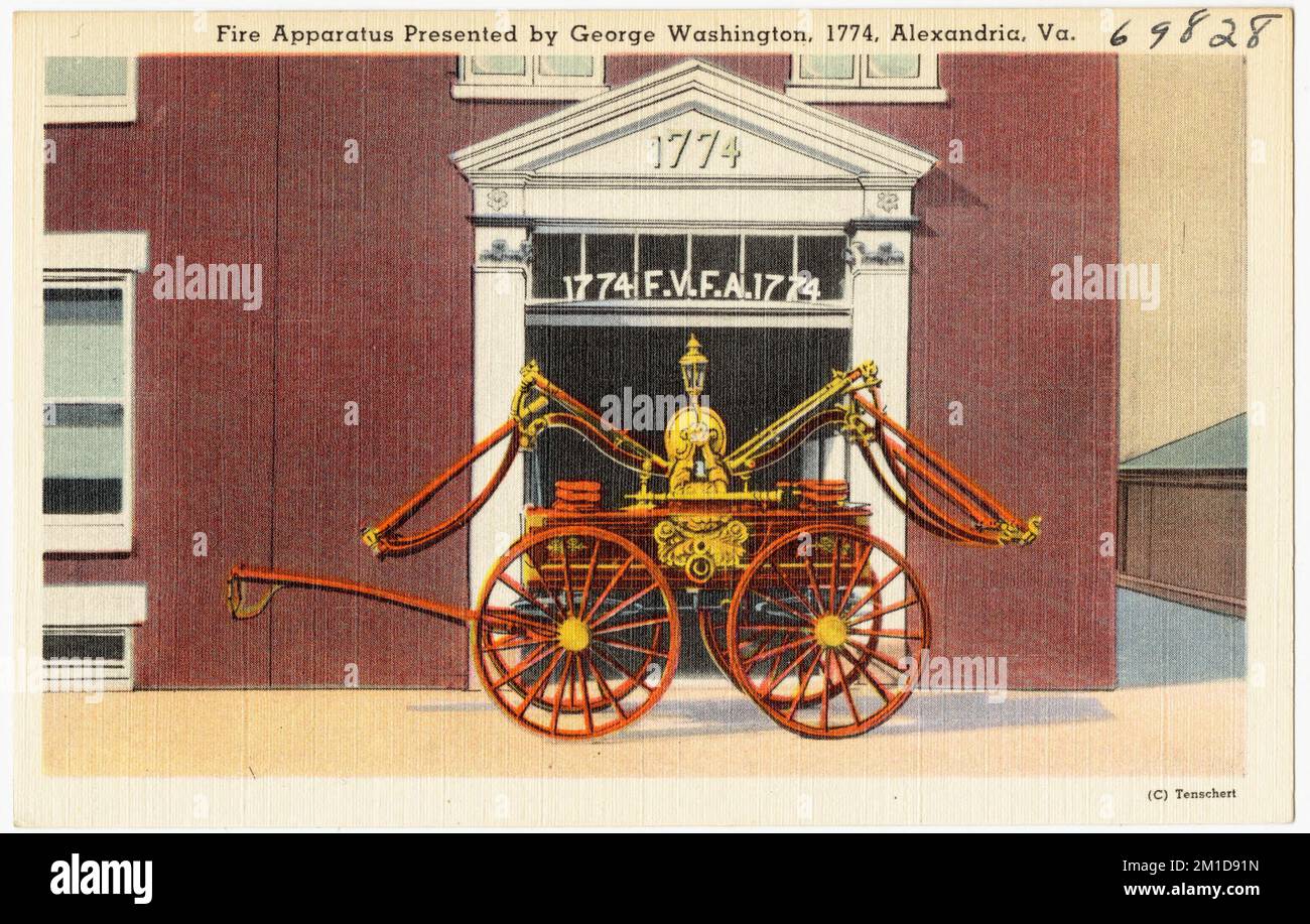 Fire Apparatus presented by George Washington, 1774, Alexandria, Va ...