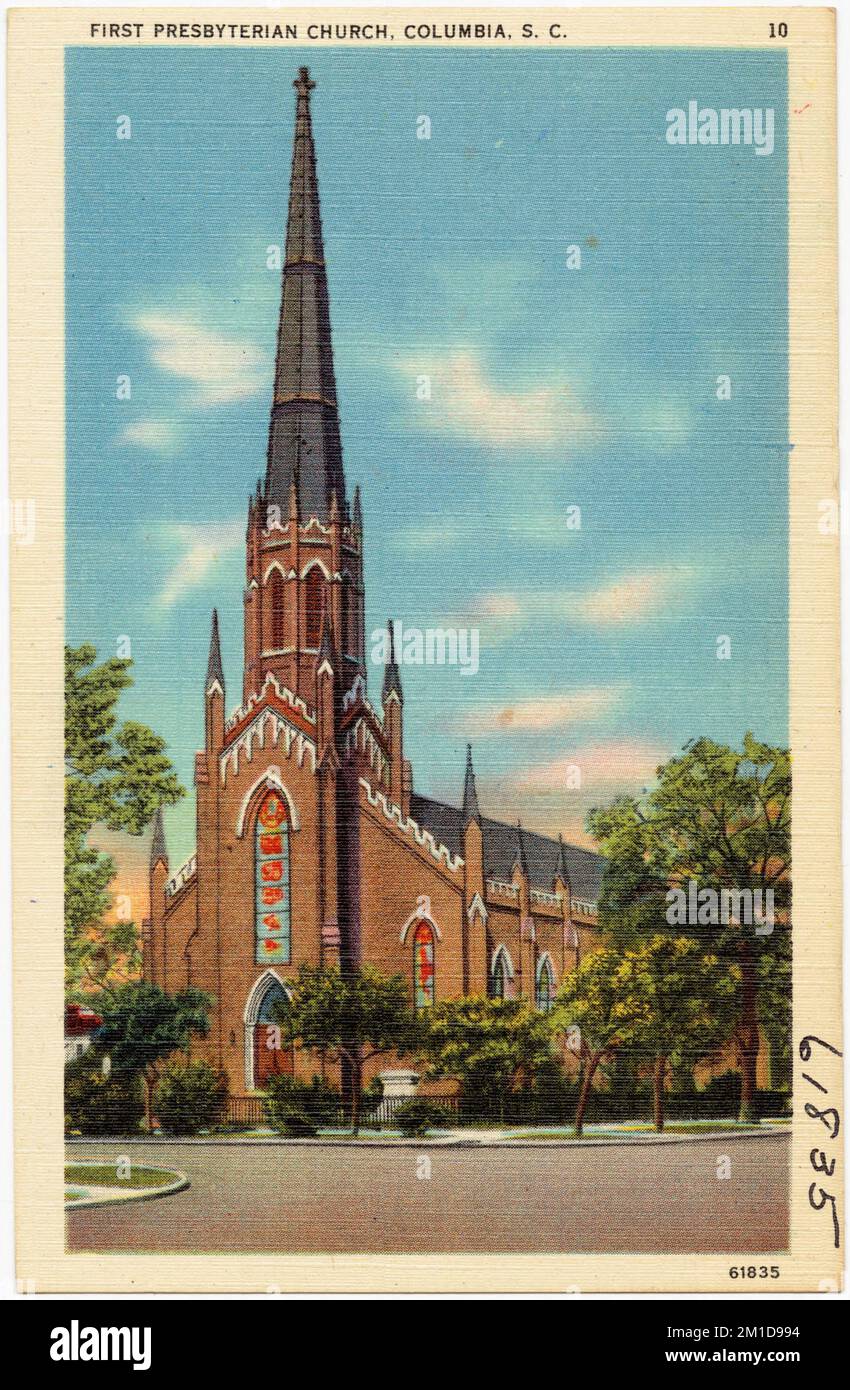 First Presbyterian Church, Columbia, S. C. , Churches, Tichnor Brothers ...