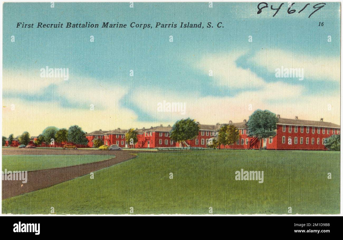First Recruit Battalion Marine Corps, Parris Island, S. C. , Military ...