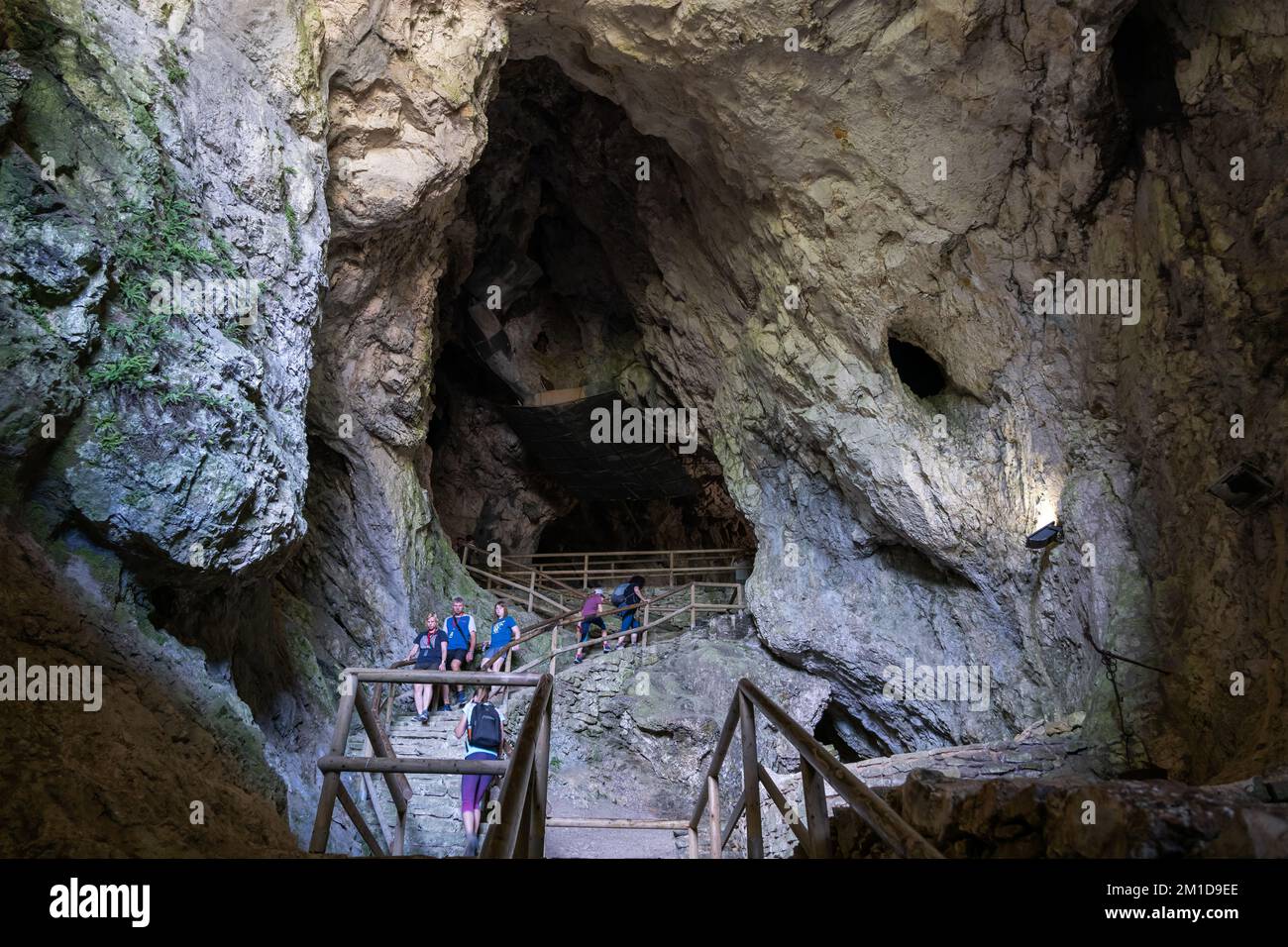 Cave of the Predjama Castle (Predjamski Grad) in Slovenia Stock Photo ...