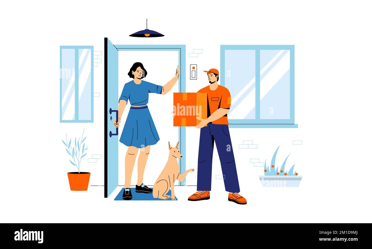 Mailman dog Cut Out Stock Images & Pictures - Alamy