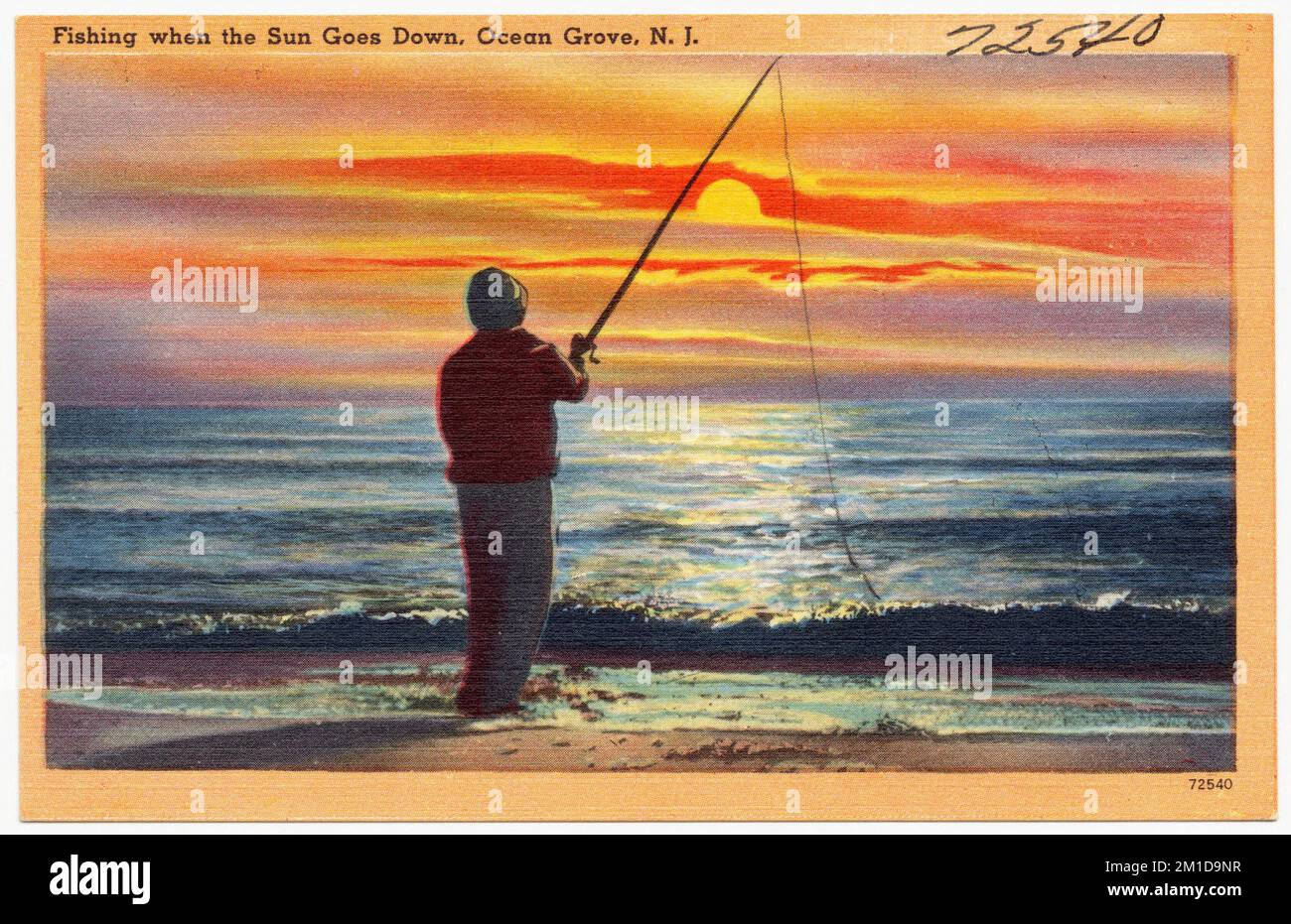 Vintage fishing postcards Cut Out Stock Images & Pictures - Alamy