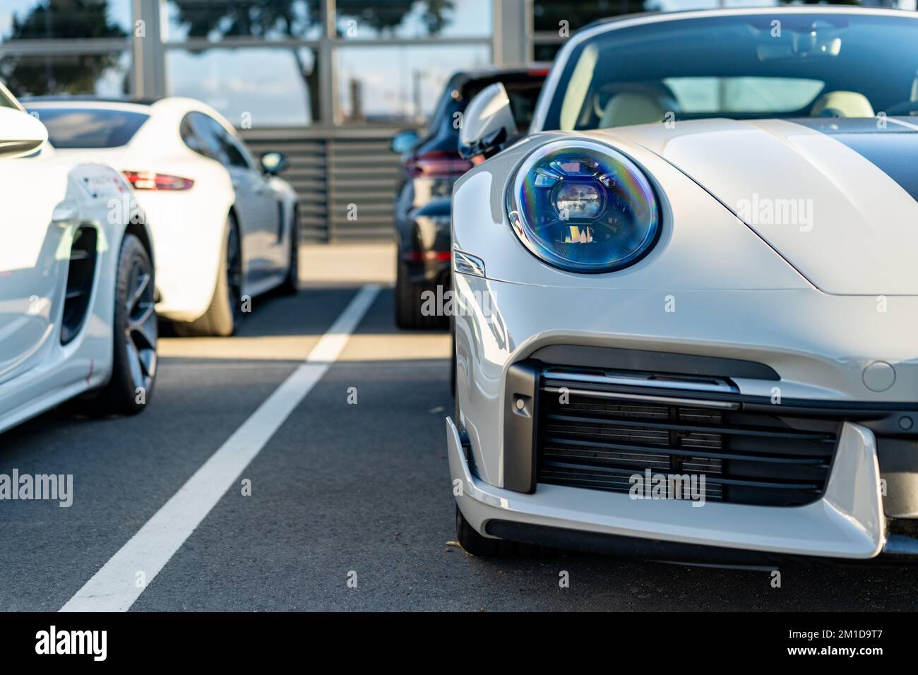 Porsche headlight hi-res stock photography and images - Alamy