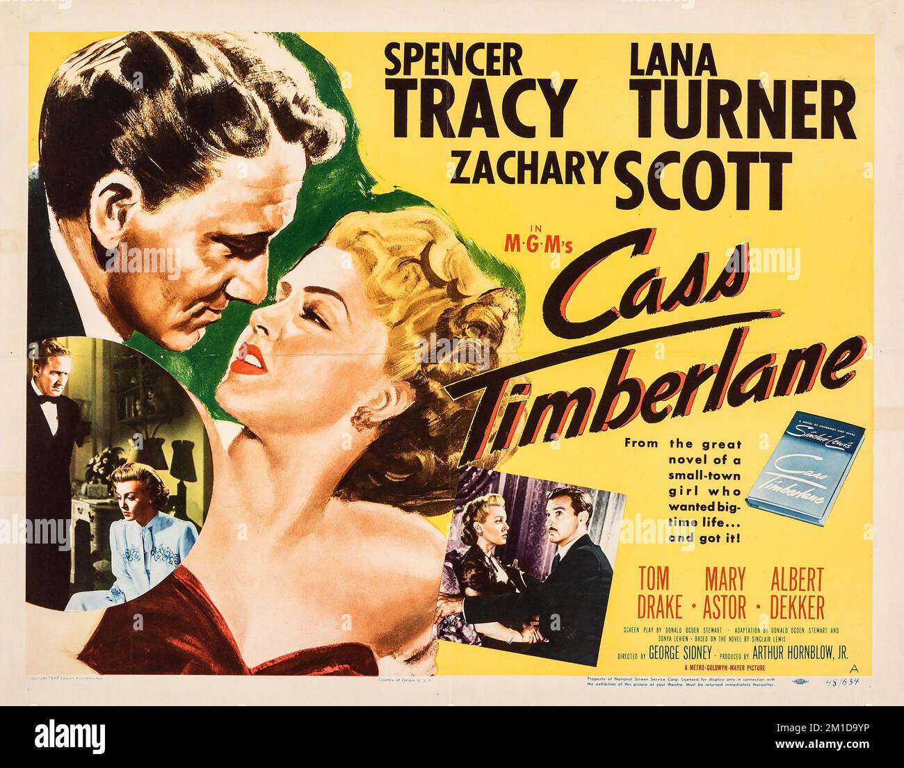 SPENCER TRACY and LANA TURNER in CASS TIMBERLANE (1947), directed by ...